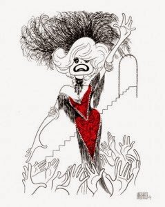 Al Hirschfeld Holiday Tribute at Henri Bendel in NY